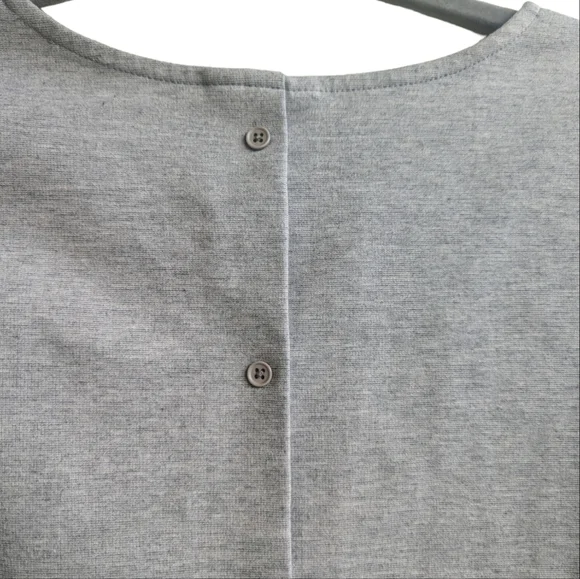 ICHI | Dresses | Ichi Kate Button Back Grey Dress | Poshmark